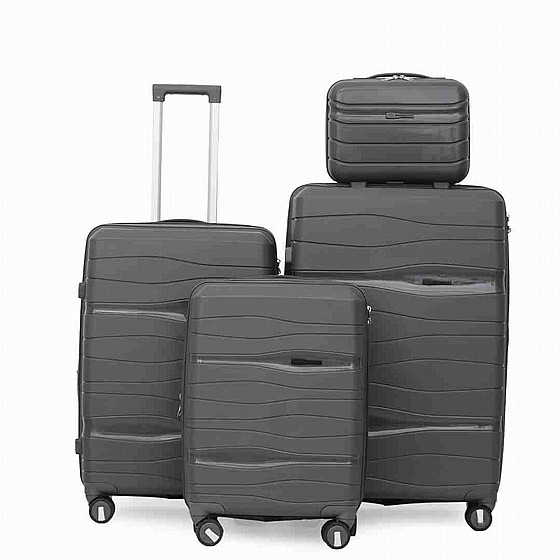 סט 3 מזוודות וביוטי קייס 757-756 SWISS EQUIPE | SWISS | מזוודות קשיחות ...